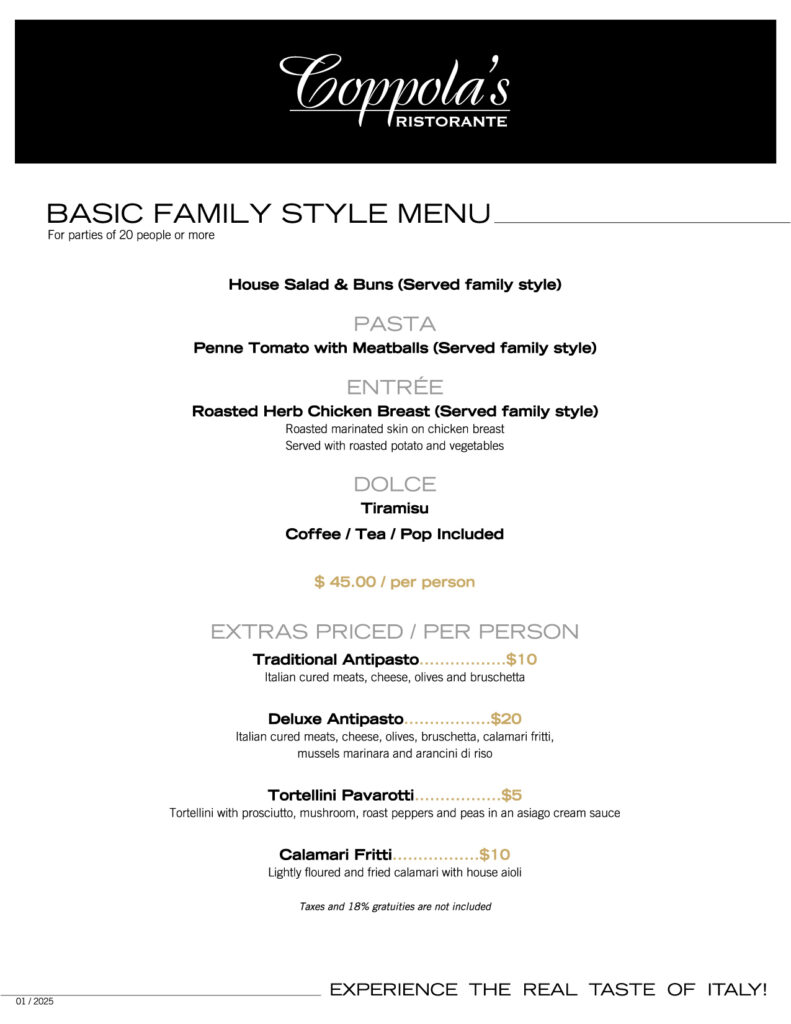 Coppola's Ristorante | coppolas.ca
